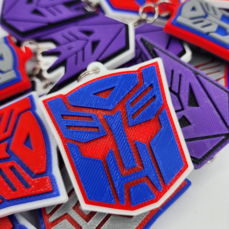 Transformers Keychain / Icon / Bag Tag / Bag Charm / Key Ring / 3D ...