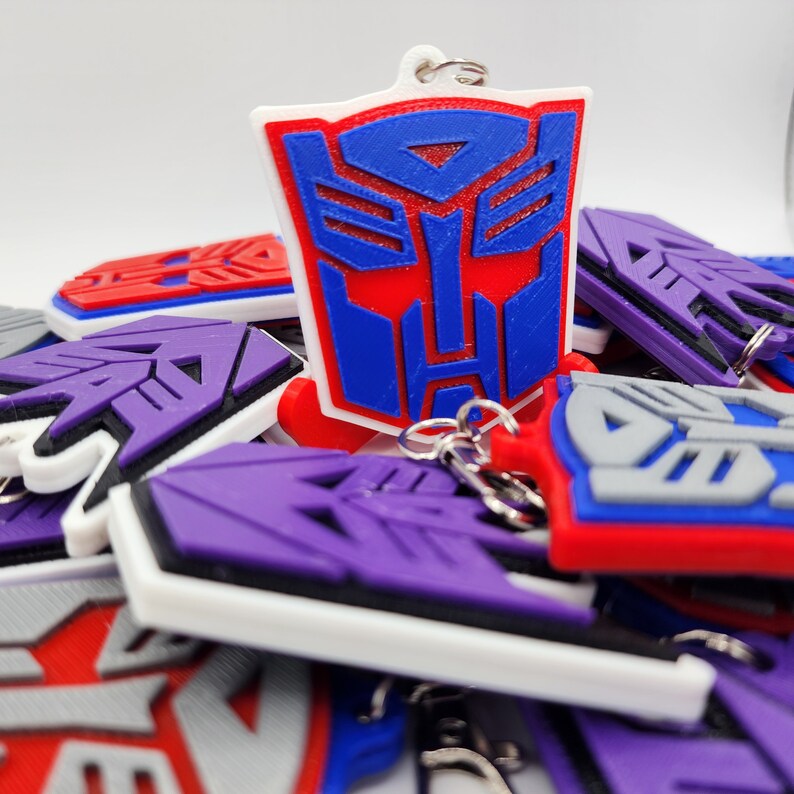 Transformers Keychain / Icon / Bag Tag / Bag Charm / Key Ring / 3D ...