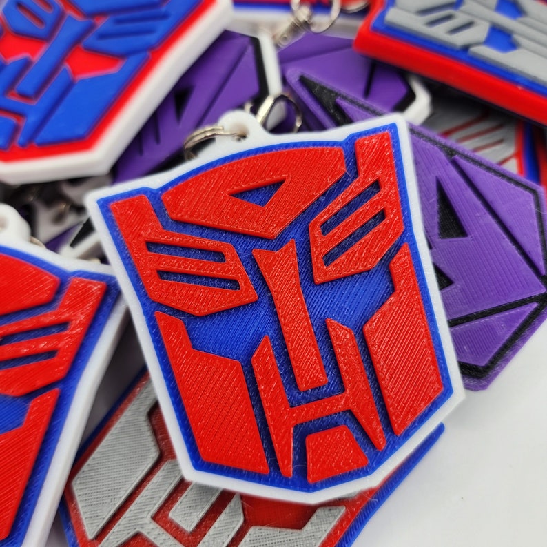 Transformers Keychain / Icon / Bag Tag / Bag Charm / Key Ring / 3D ...