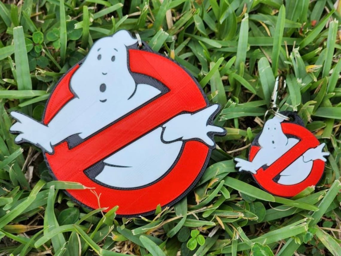 Ghostbuster Keychain / Bag Tag / Bag Charm / Key Ring / 3D Printed - Etsy