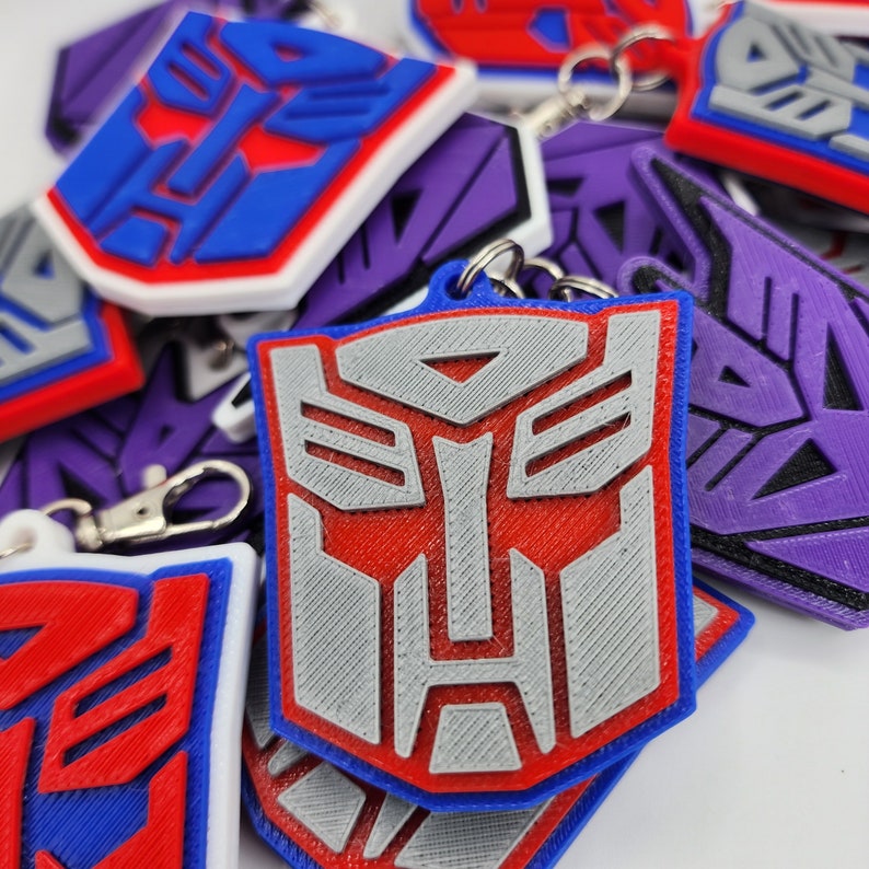 Transformers Keychain / Icon / Bag Tag / Bag Charm / Key Ring / 3D ...