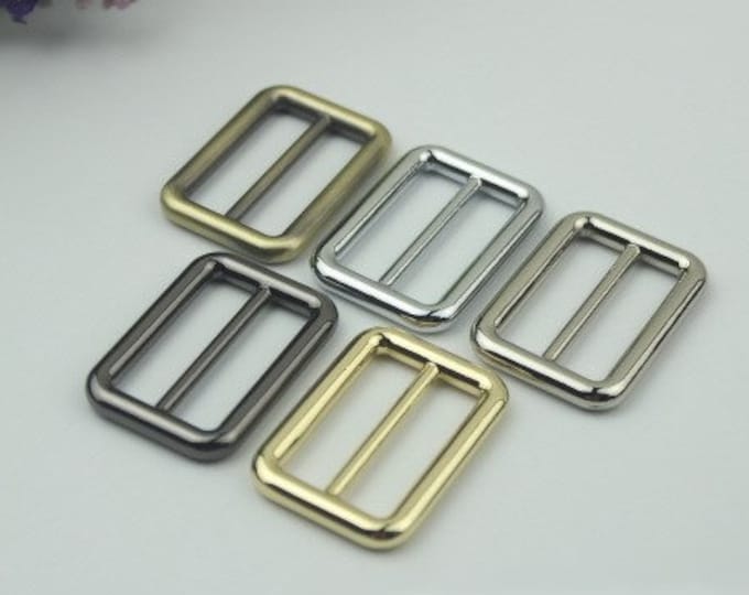 Rectangle Purse Strap Slider Metal Double Loop Slide Buckle - Etsy