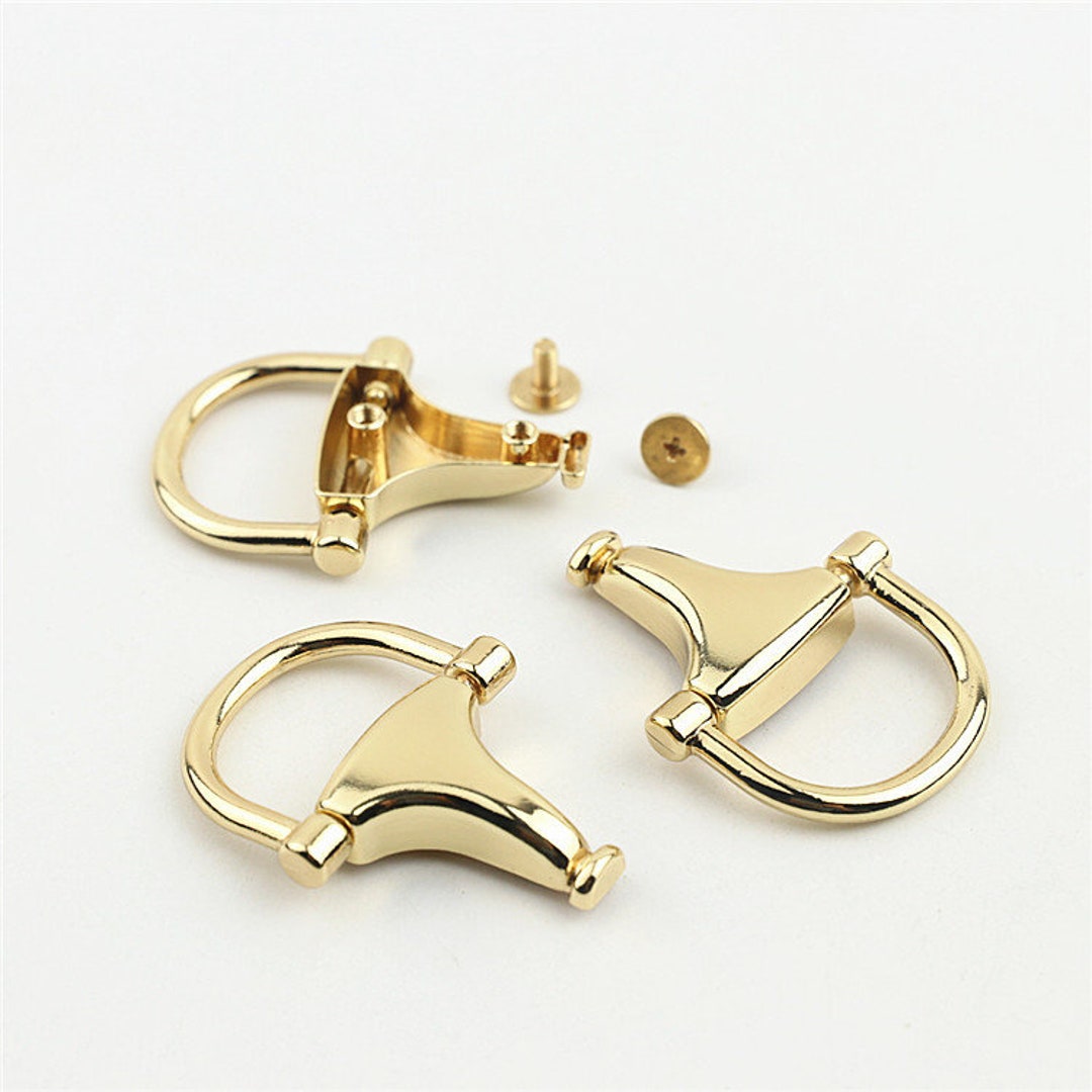 Strap Handles Connector 7/8 Inch 23mm Lock Buckle Gold Hardware Leather ...