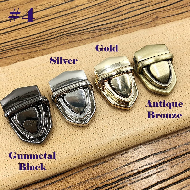 Metal Thumb Catch Tuck Lock Oval Triangle Flap Clasp Push | Etsy