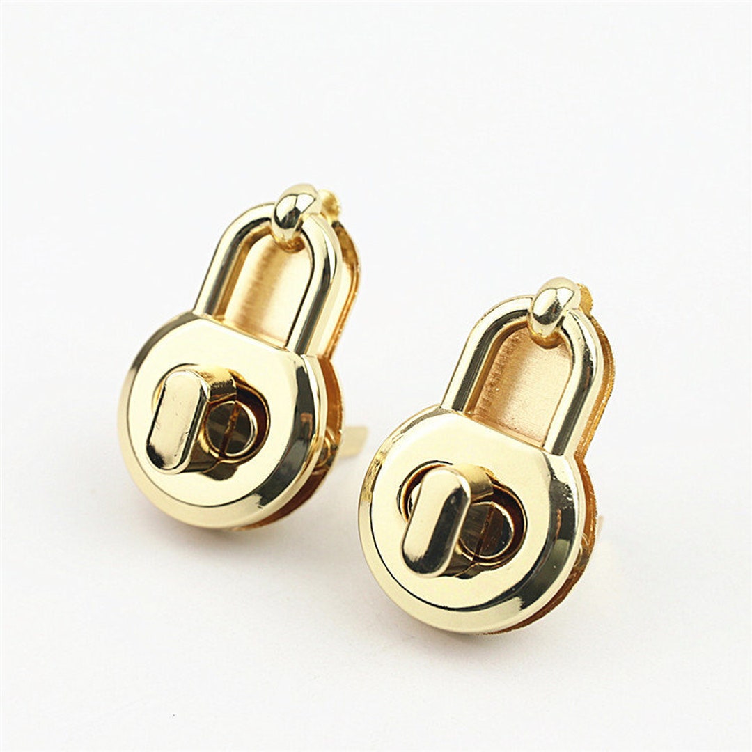 Turn Lock 1 1/2" 38mm Metal Purse Twist Lock Closure Heavy Duty Handbag ...