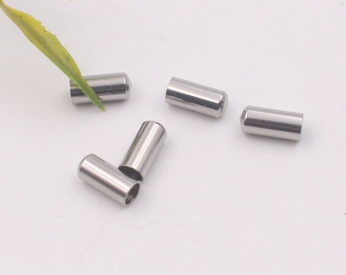 Holder Fold Over Crimp Cord Lock Clip Drawstring Round Leather - Etsy