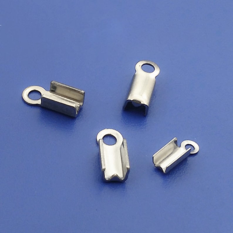 Stainless Steel Fold Over Crimp Clamp Clip 8x2 9x2 9x3 Mm - Etsy