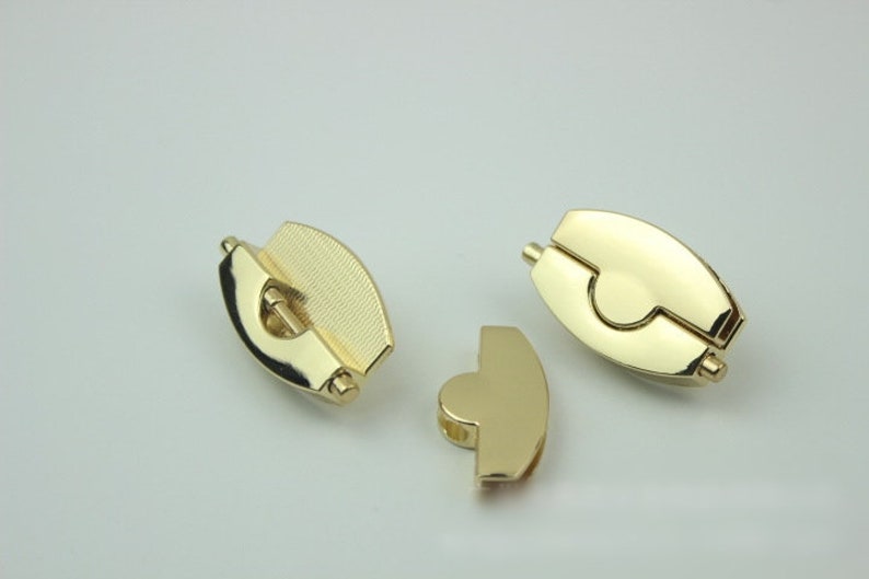 Thumb Lock 1 1/2" 38mm Purse Press Lock Tuck Tongue Clip Clasp Closure ...