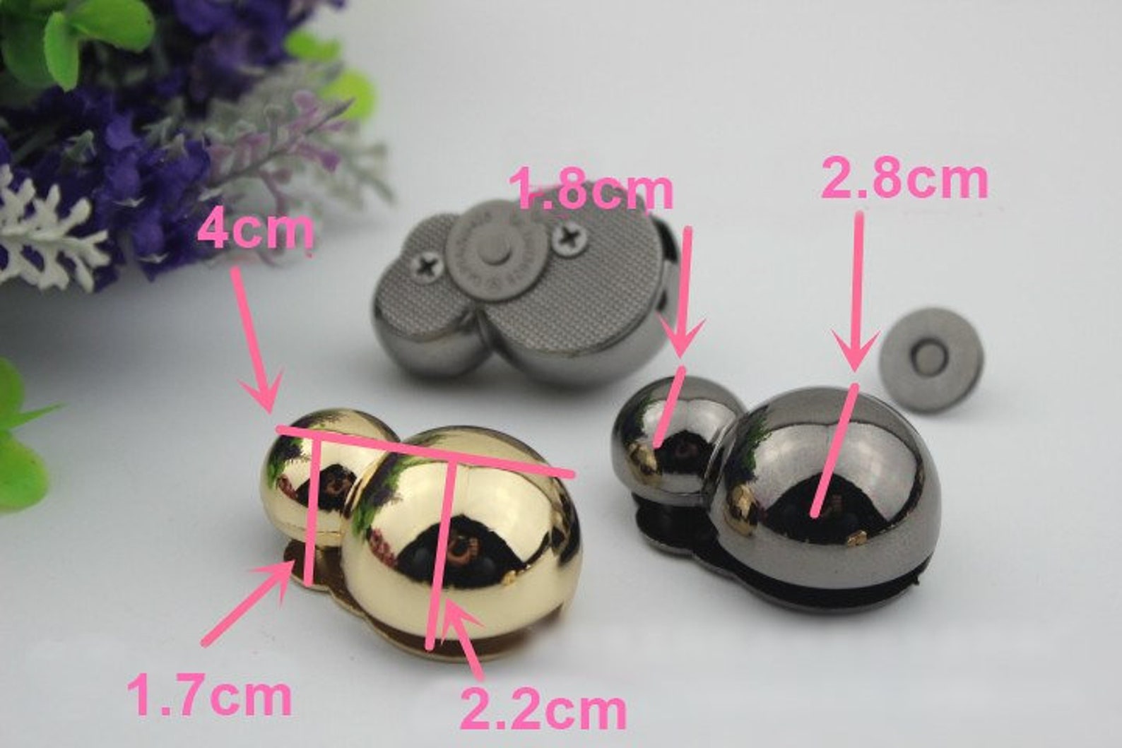 Magnetic Bag Lock Button 40mm 1 5/8 Purse Charm - Etsy