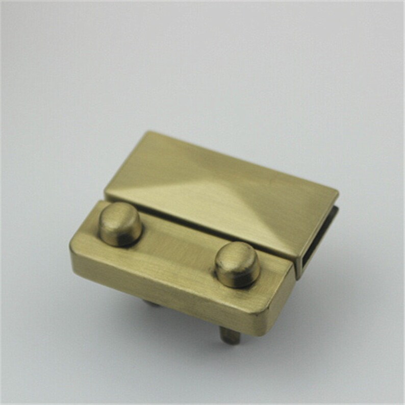 Thumb Lock 1 3/4" 45mm Purse Press Lock Tuck Tongue Clip Clasp Closure ...