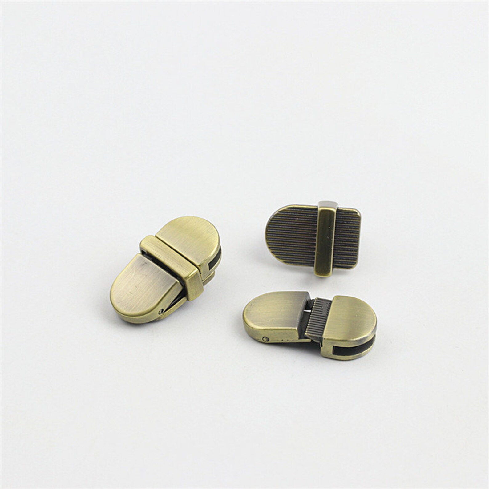 Thumb Lock 1 1/8" 28mm Purse Press Lock Tuck Tongue Clip Clasp Closure ...