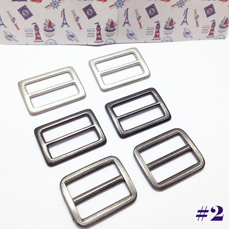 Metal Slide Buckle 20 25 38mm 3/4 1 Inch Strap Adjuster Gold Silver ...