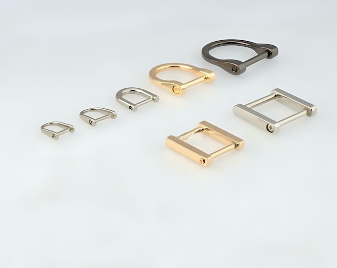 D-rings Screw in Shackle Buckle Horse Shoe Vachette DIY Bag - Etsy