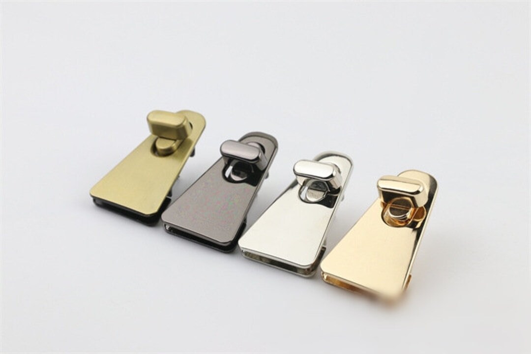 Triangle Turn Lock 2" 49mm Metal Purse Twist Lock Closure Heavy Duty ...