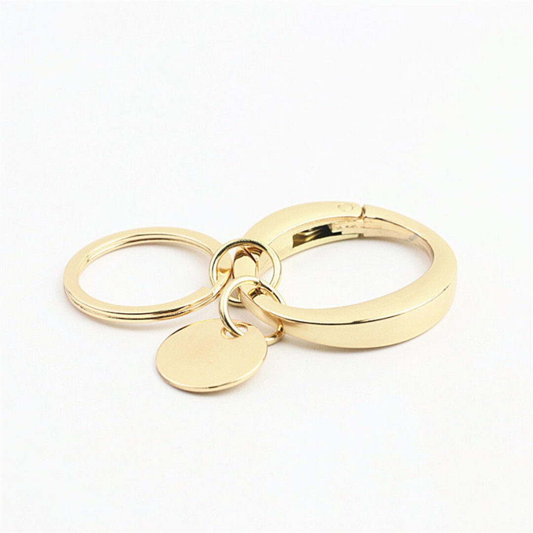Keychain 1 1/4" 33mm Spring Ring Key Fob Metal Charm for Women Boho ...