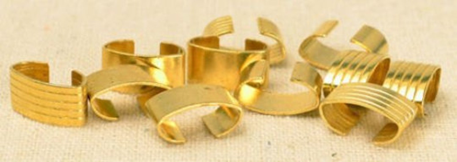 Fold Over Crimp Clip Clamp Elastic Cord Lock Stopper Drawstring Slider ...