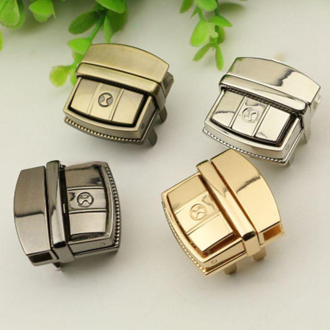 Purse Lock Thumb Catch 36 43mm Metal Square Rectangle Tuck Tongue Clasp ...