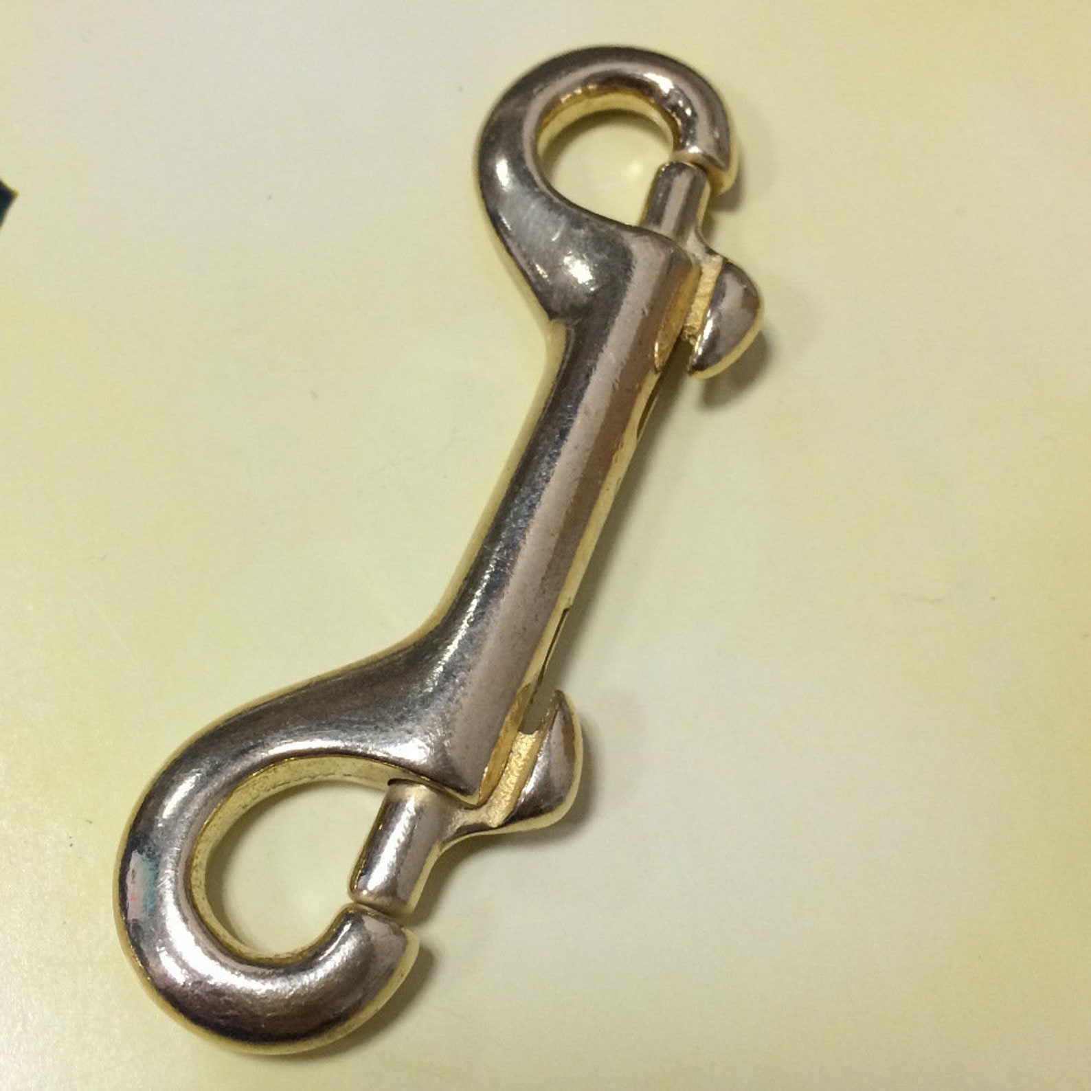 Solid Brass Double End Trigger Snap Hook Bag Key Keychain - Etsy