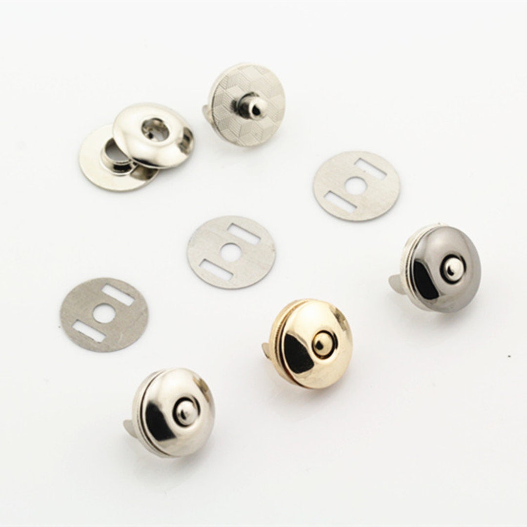 Round Magnetic Snaps Closures Button Clasps Handbag Purse Bag Clothes ...