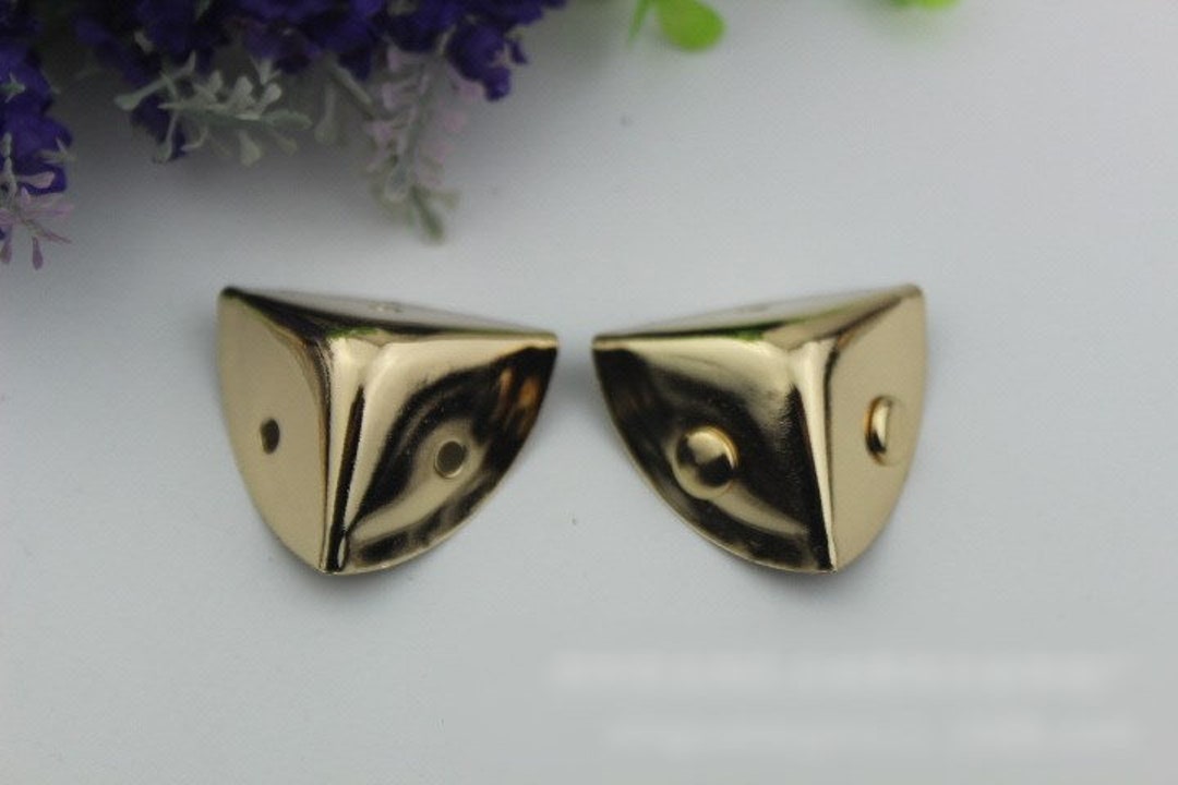 Triangle Bag Corner Protector Edging Frame 45mm 1 3/4" Leather Ribbon ...