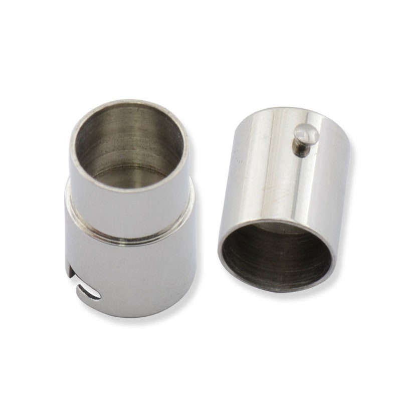 Magnetic Tube Barrel Twist Lock Clasp 2 3 4 5 6 mm Stainless | Etsy