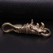 Solid Brass Rhinoceros Rhino Keychain Keyring 2 3/8 Inch Copper ...
