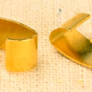 Fold Over Crimp Clip Clamp Elastic Cord Lock Stopper Drawstring Slider ...