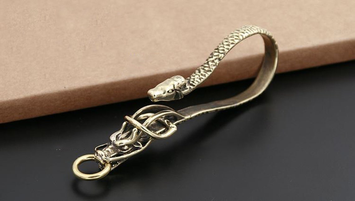 Solid Brass Keychain Keyring 1 3 Inch Coil Fob Copper Leathercraft ...