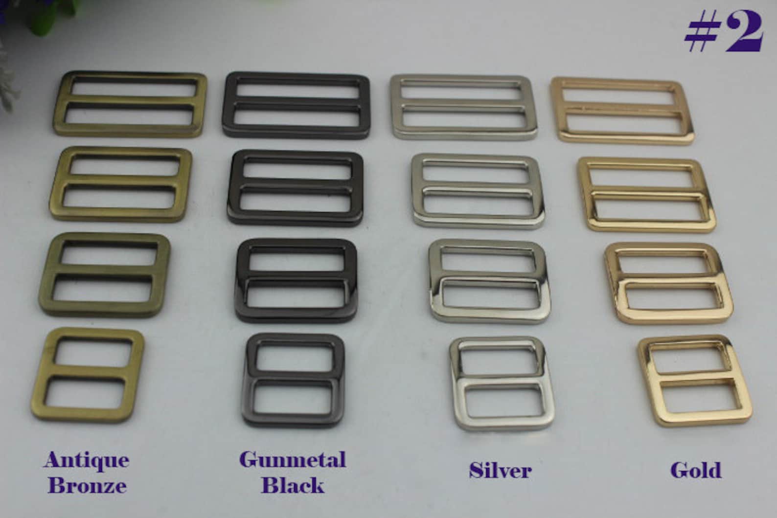 Metal Slide Buckle 20 25 38mm 3/4 1 Inch Strap Adjuster Gold | Etsy