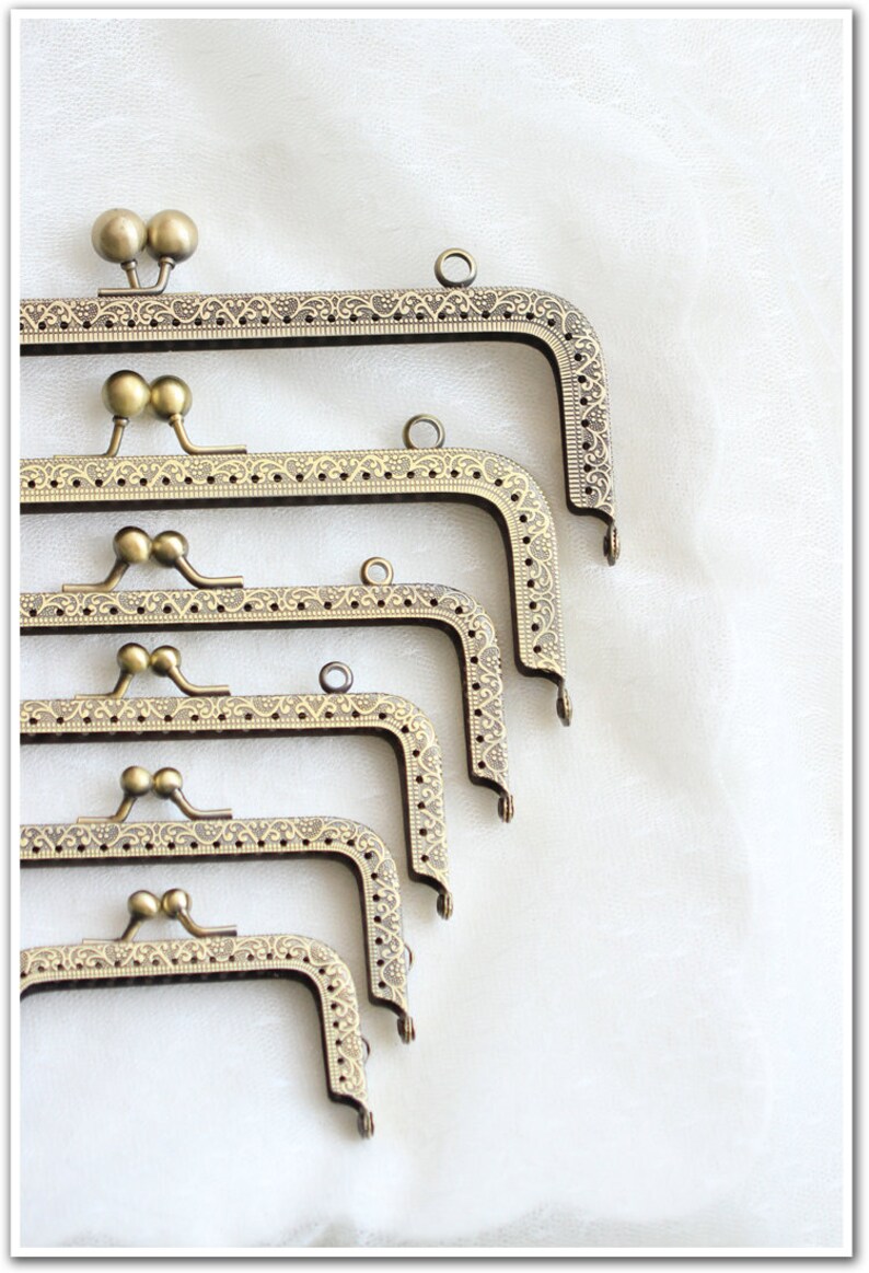 Purse Frame 2 1/2 - 8 Inches 6-20cm Antique Bronze Metal Vintage ...