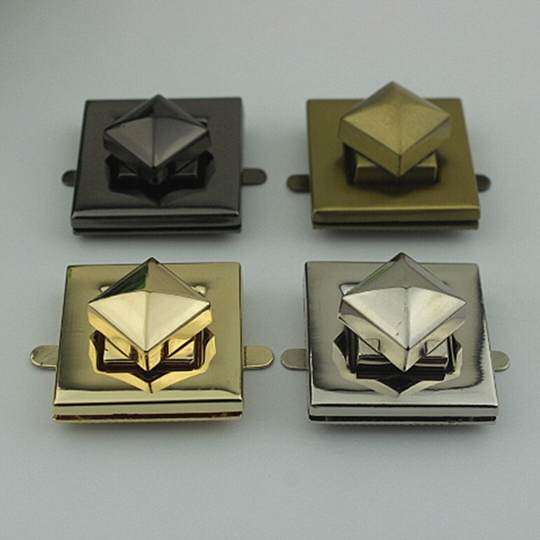 Square Twist Turn Lock 30mm Purse Charm Organizer Luggage Hardware ...