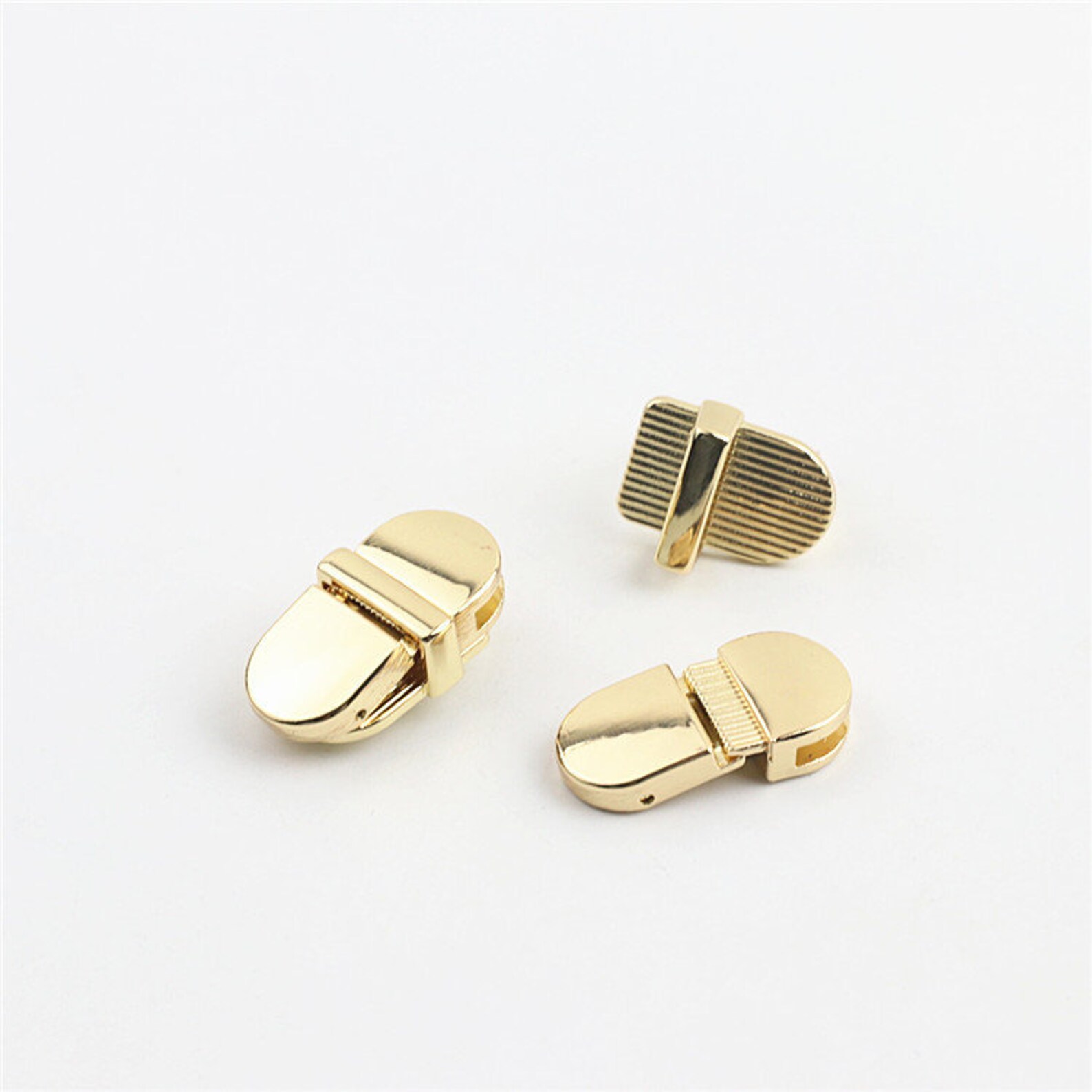 Thumb Lock 1 1/8" 28mm Purse Press Lock Tuck Tongue Clip Clasp Closure ...