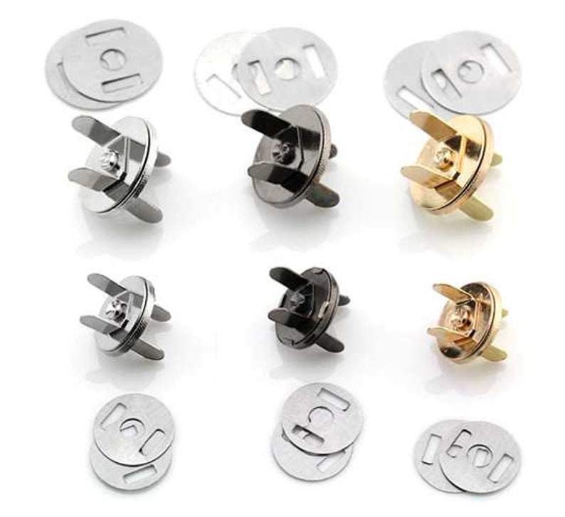 Thin Magnetic Snap Closure Fastener Button Clasps Handbag - Etsy