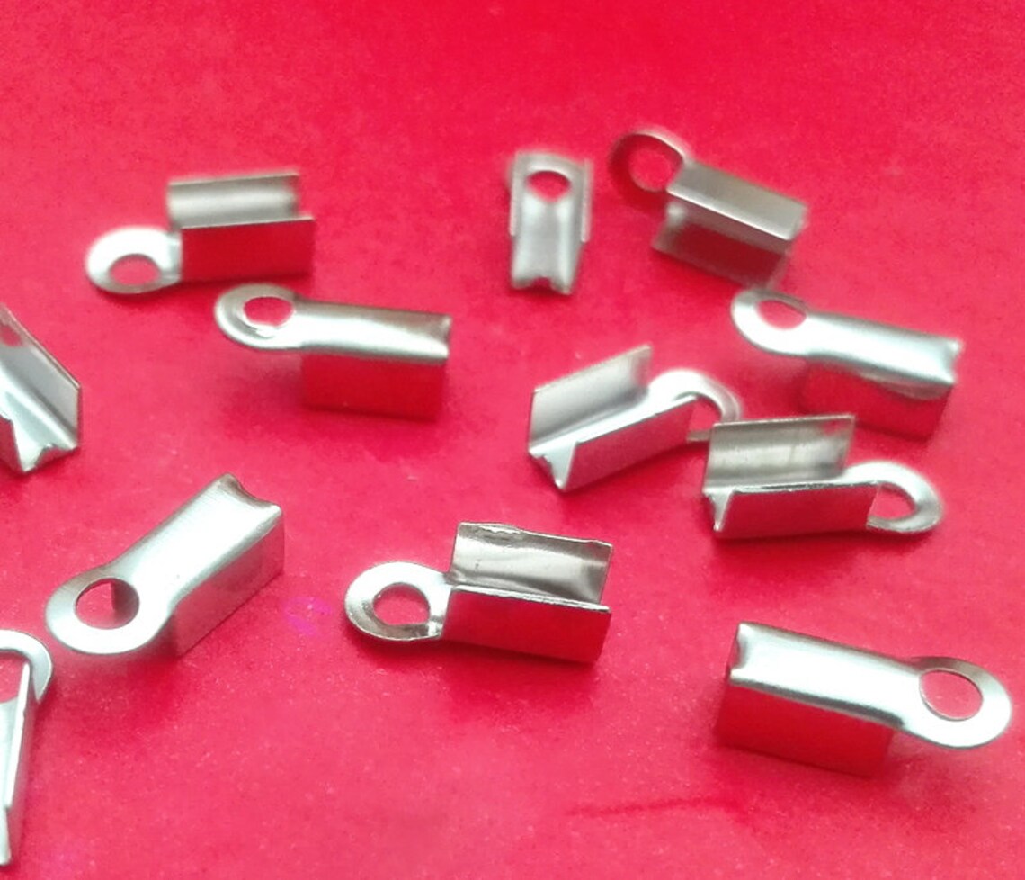 Stainless Steel Fold Over Crimp Clamp Clip 8x2 9x2 9x3 Mm - Etsy