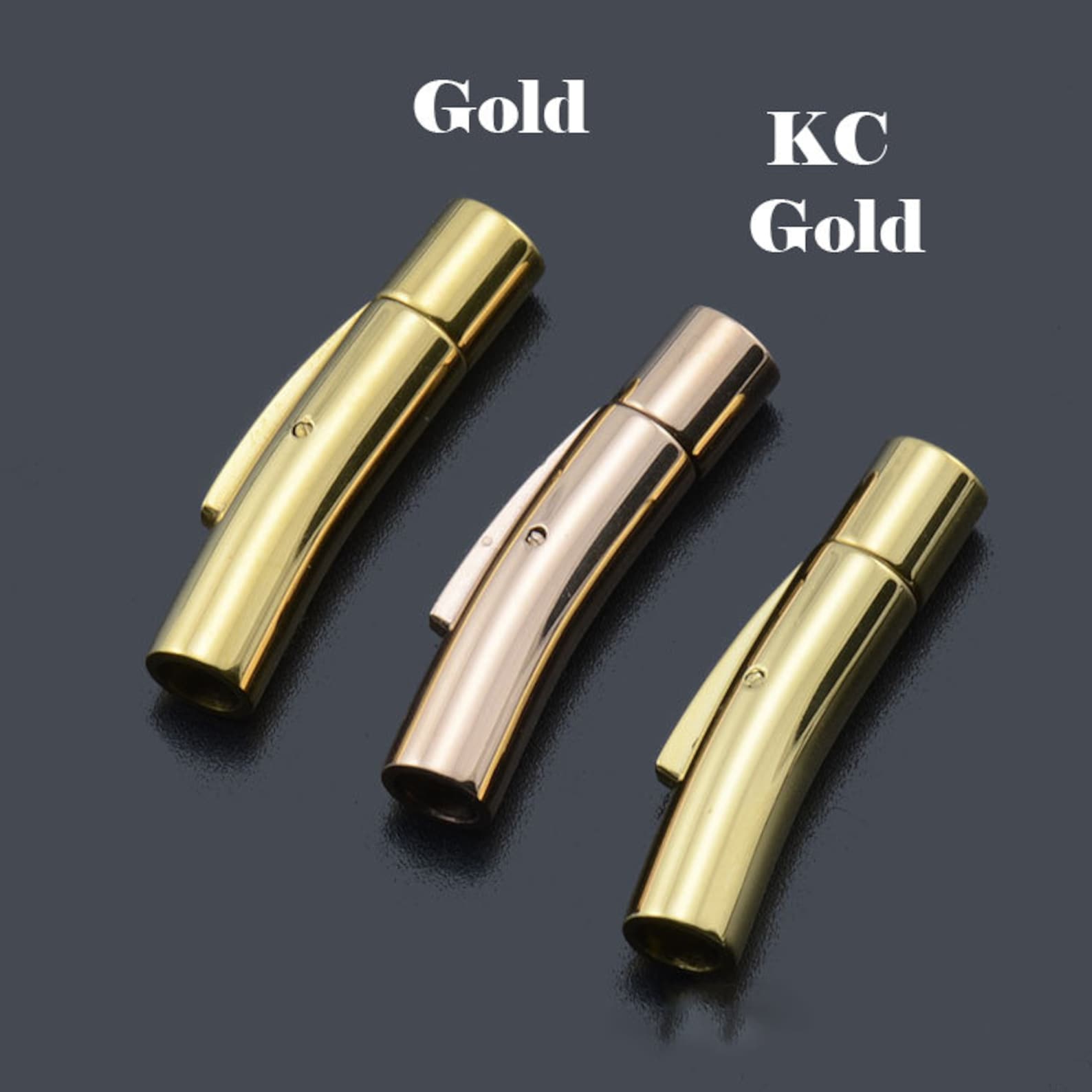 Tube Bayonet Clasp 3 4 5 6 8mm Stainless Steel Round Leather - Etsy