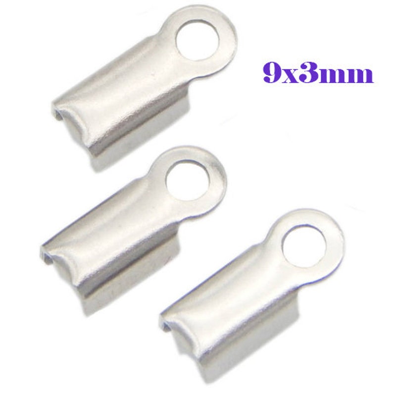 Stainless Steel Fold Over Crimp Clamp Clip 8x2 9x2 9x3 Mm - Etsy
