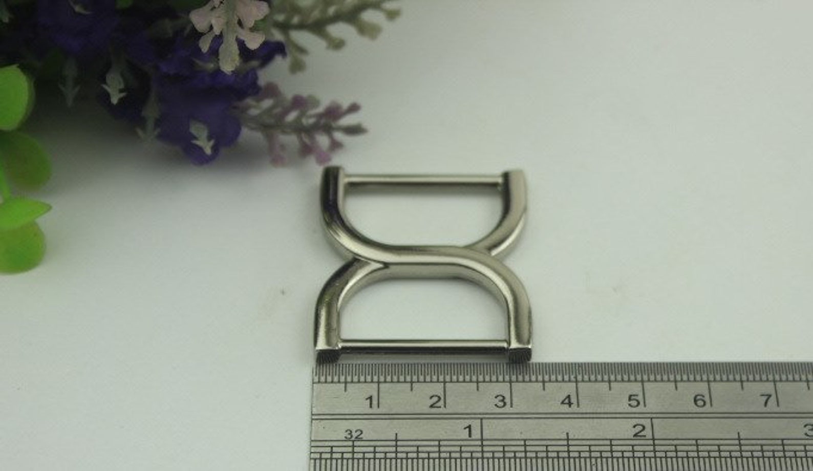 Rectangle Purse Strap Slider Metal Double Loop Slide Buckle Adjuster ...