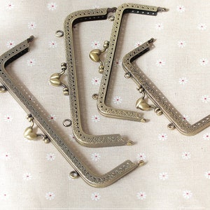 Antique Bronze Purse Frame Metal Vintage Pattern Snap Clasp for Bag ...