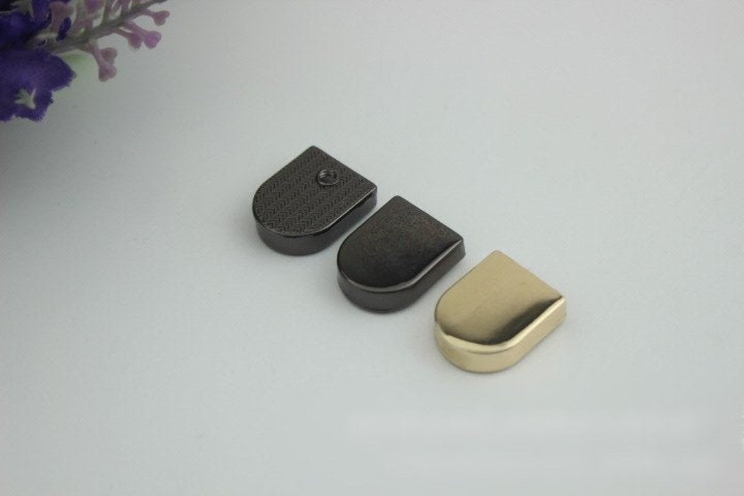 Metal Zipper End Caps 17mm Webbing Lace Leather Ribbon Strap Belt Cord ...