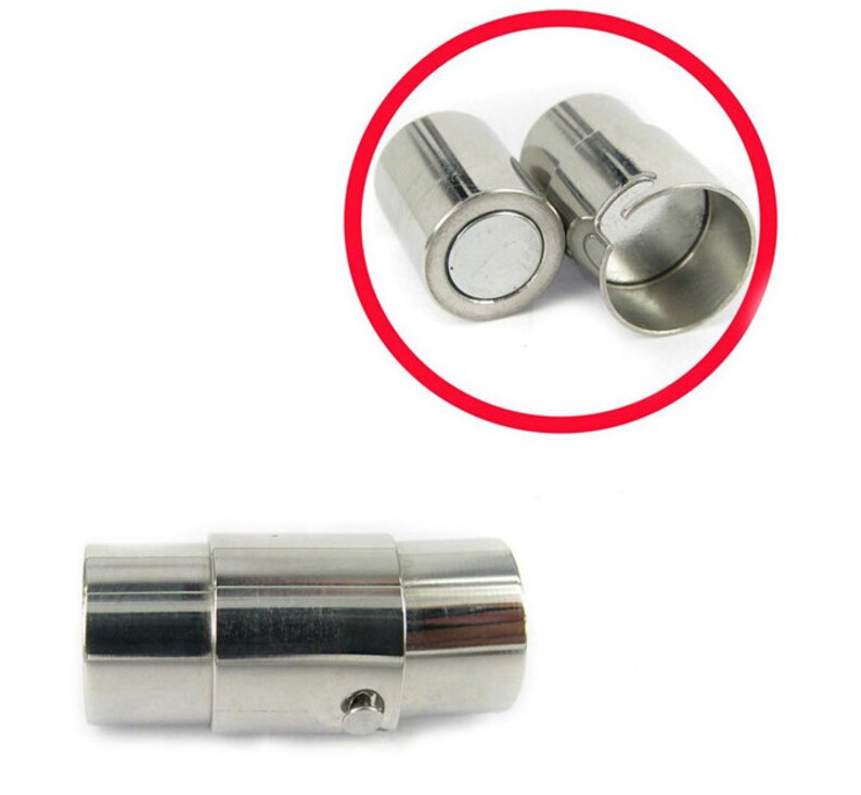 Magnetic Tube Barrel Twist Lock Clasp 2 3 4 5 6 mm Stainless | Etsy
