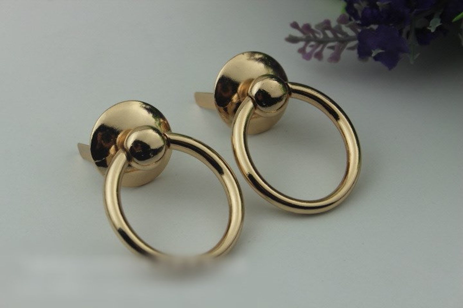 Circle Strap Handles Connector 45mm Lock Buckle Silver Gold Black ...