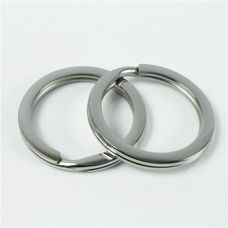 Stainless Steel Ring Key Chain Connector Split Ring Key Fob - Etsy