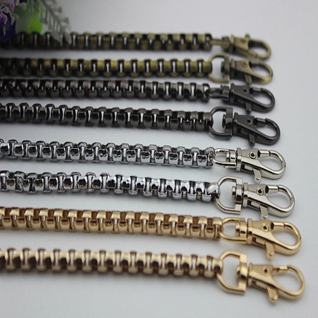 Purse Chain 120cm 47 6/25" Crossbody Metal Curb Brass Strap Handle ...