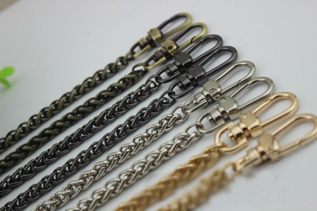Purse Chain 120cm 47 6/25" Crossbody Metal Curb Brass Strap Handle ...