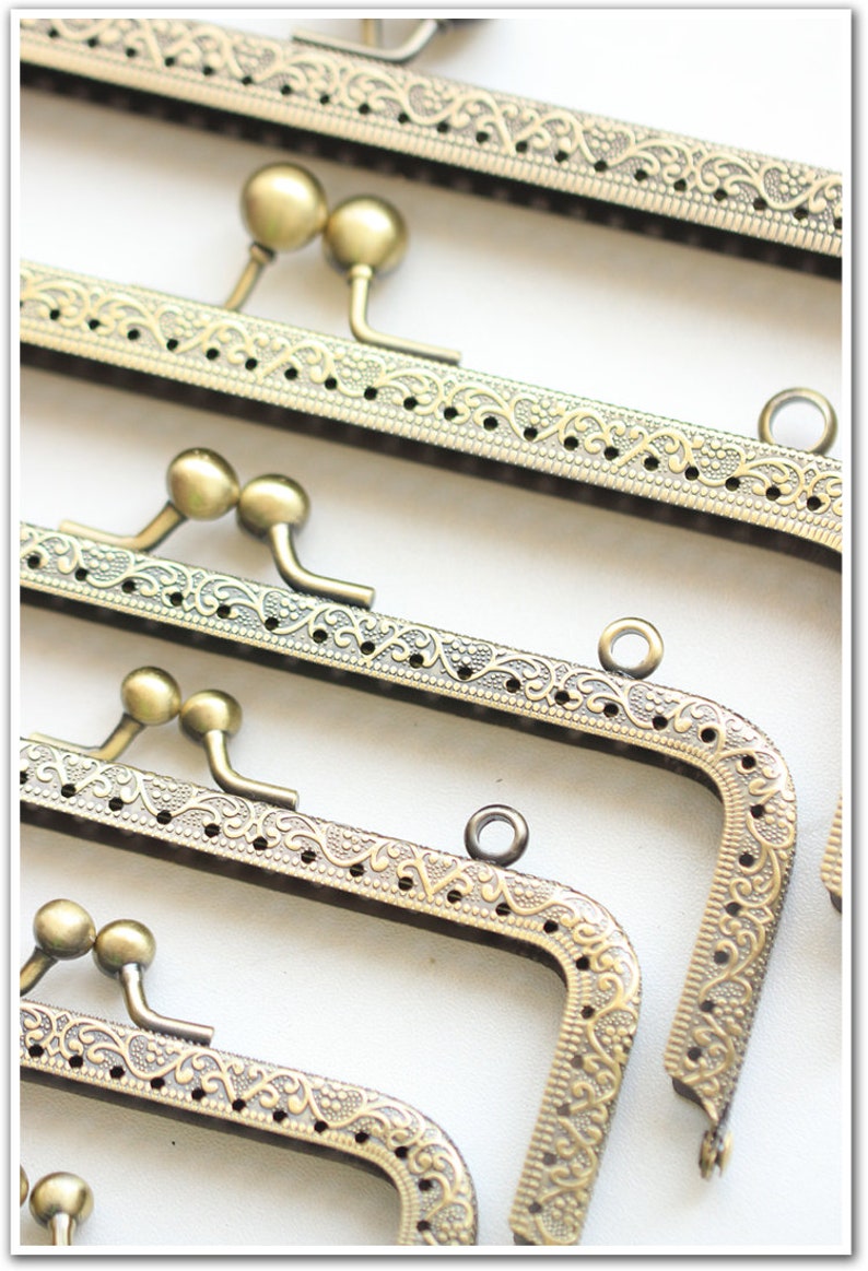 Purse Frame 2 1/2 - 8 Inches 6-20cm Antique Bronze Metal Vintage ...