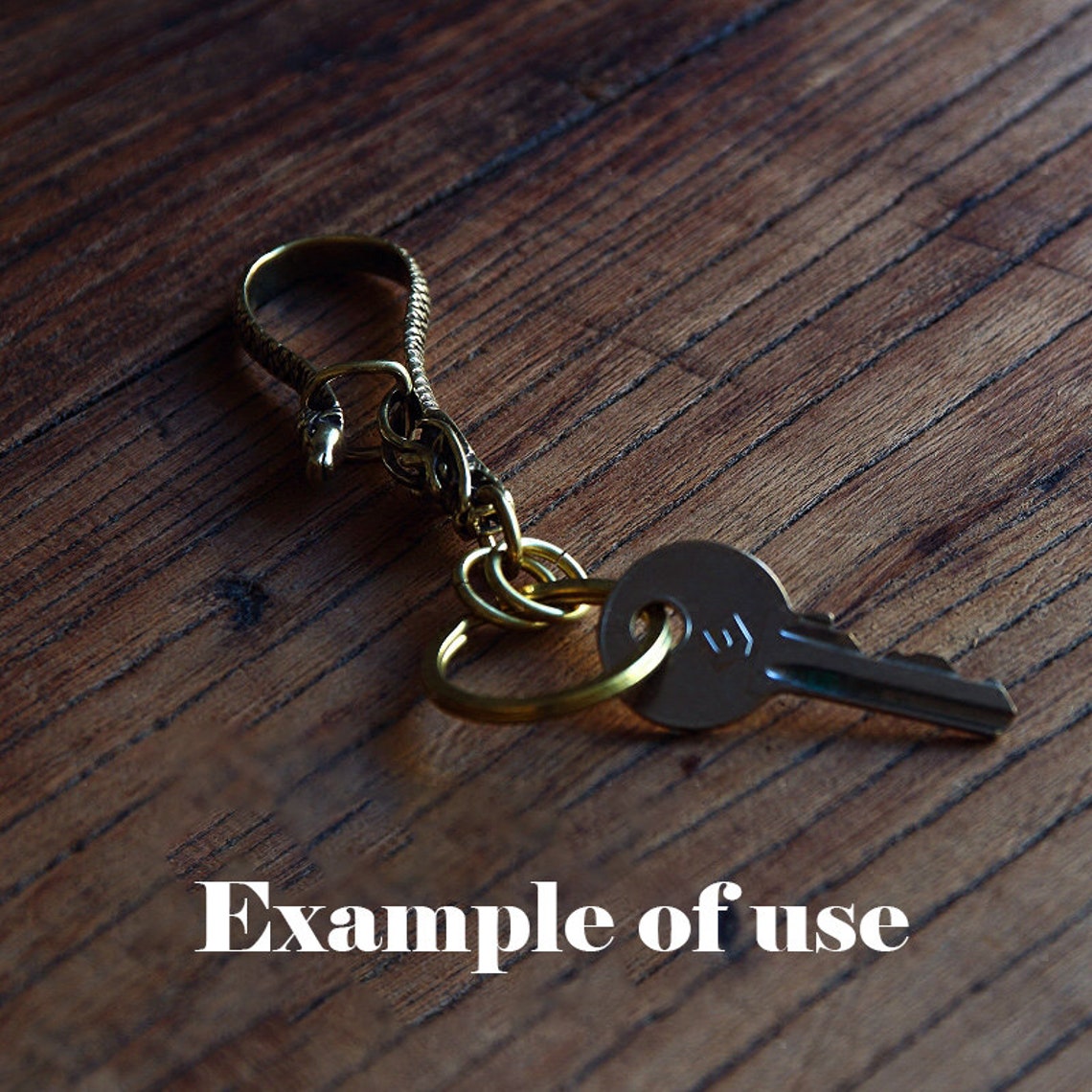 Solid Brass Keychain Keyring 1 3 Inch Coil Fob Copper Leathercraft ...