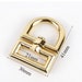 Swivel Lever Snap Hook 7/8" 21mm Metal Spring Push Gate Purse Clip ...