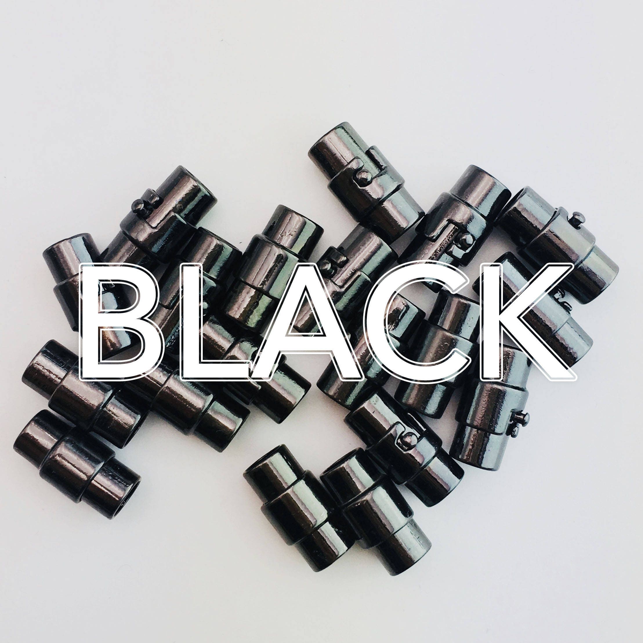 Magnetic Lock Clasp 3/4/5/6/8/10mm Gunmetal Black Color Tone | Etsy