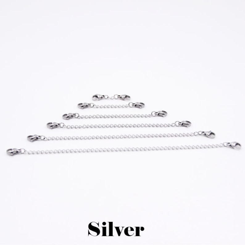 Surgical Stainless Steel Extender Curb Chain Sets 2 - Etsy