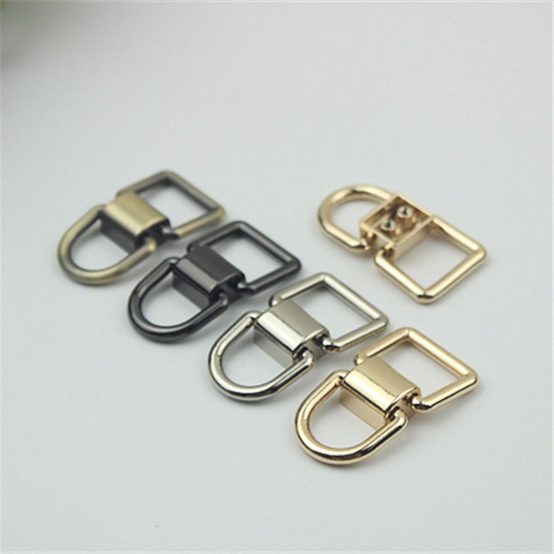 Strap Handles Connector 5/8 Inch 15mm Lock Buckle Gold Hardware Leather ...